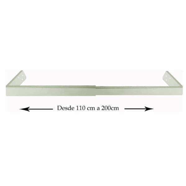 SOPORTE BLANCO BALCONCILLO VENTANA AJUSTABLE EXTENSIBLE HORIZONTAL ...