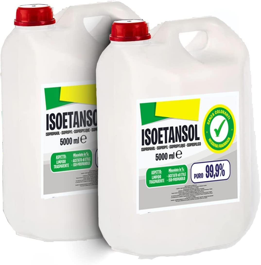 2X5 ISOETANSOL 100AE Isopropanolo Alcool Puro AL 99.9% ISOPROPILICO ...