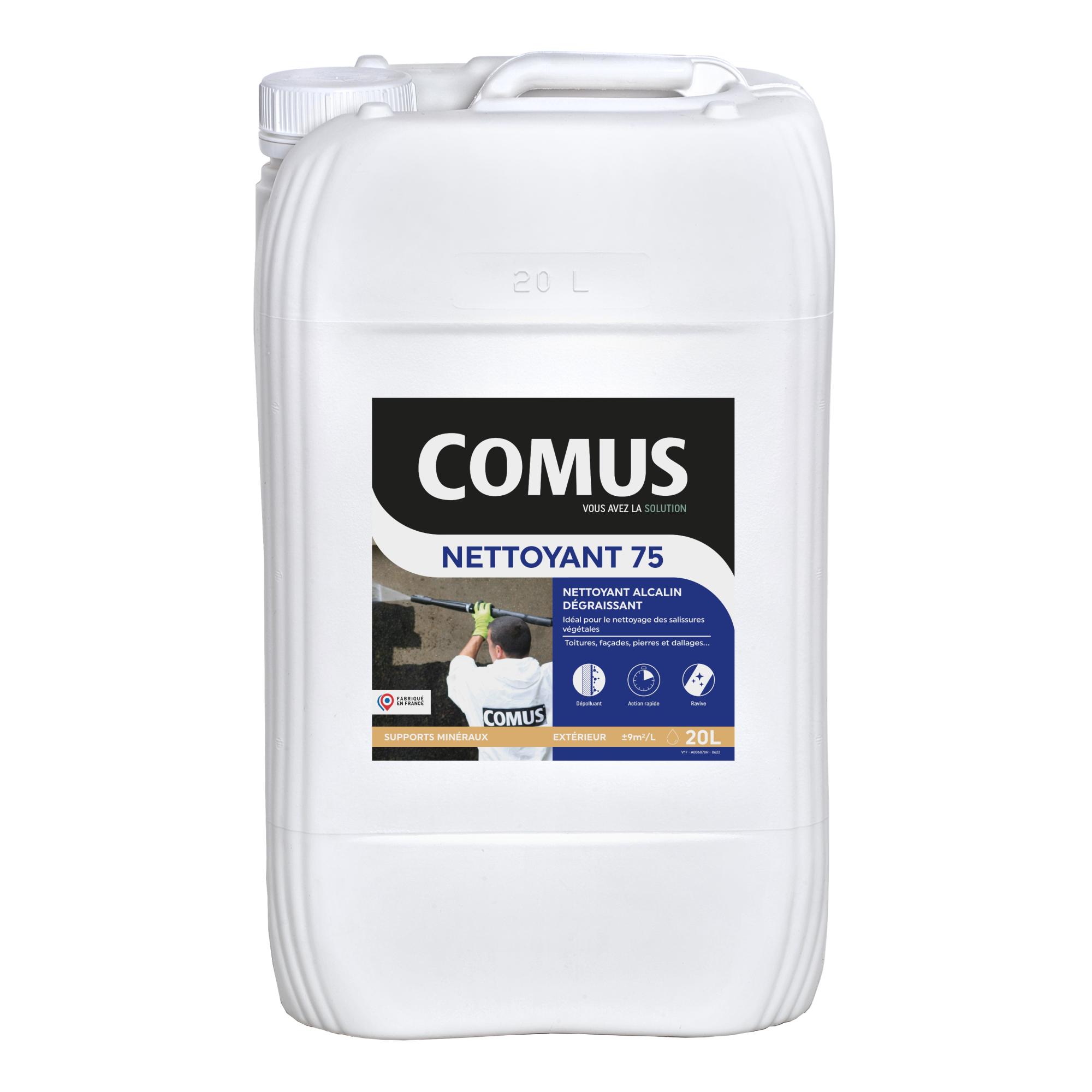 NETTOYANT 75 - 20L Nettoyant alcalin dégraissant pour salissures végétales - COMUS | Leroy Merlin