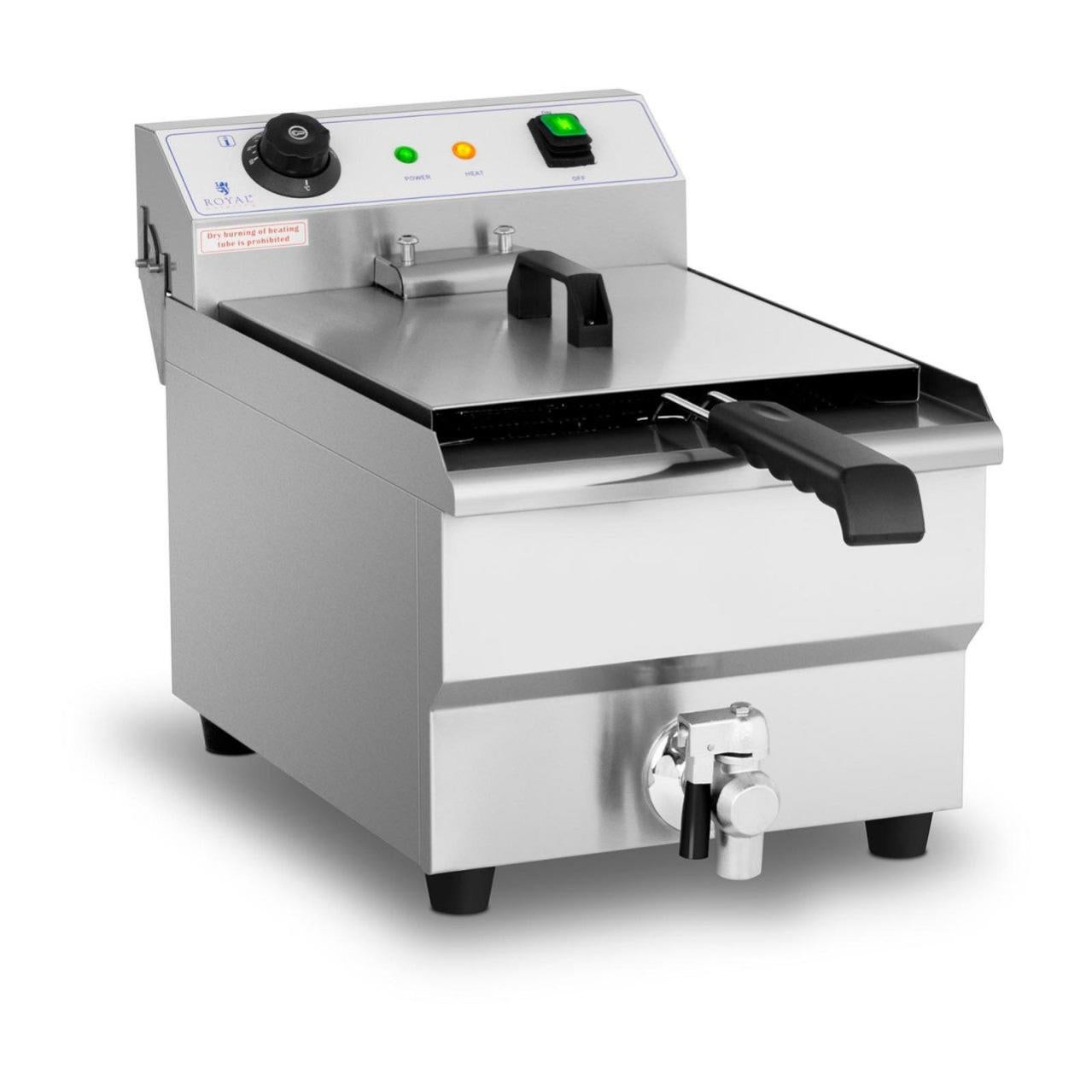 Friteuse électrique professionnelle restaurant 13 litres 3 200 watts ...