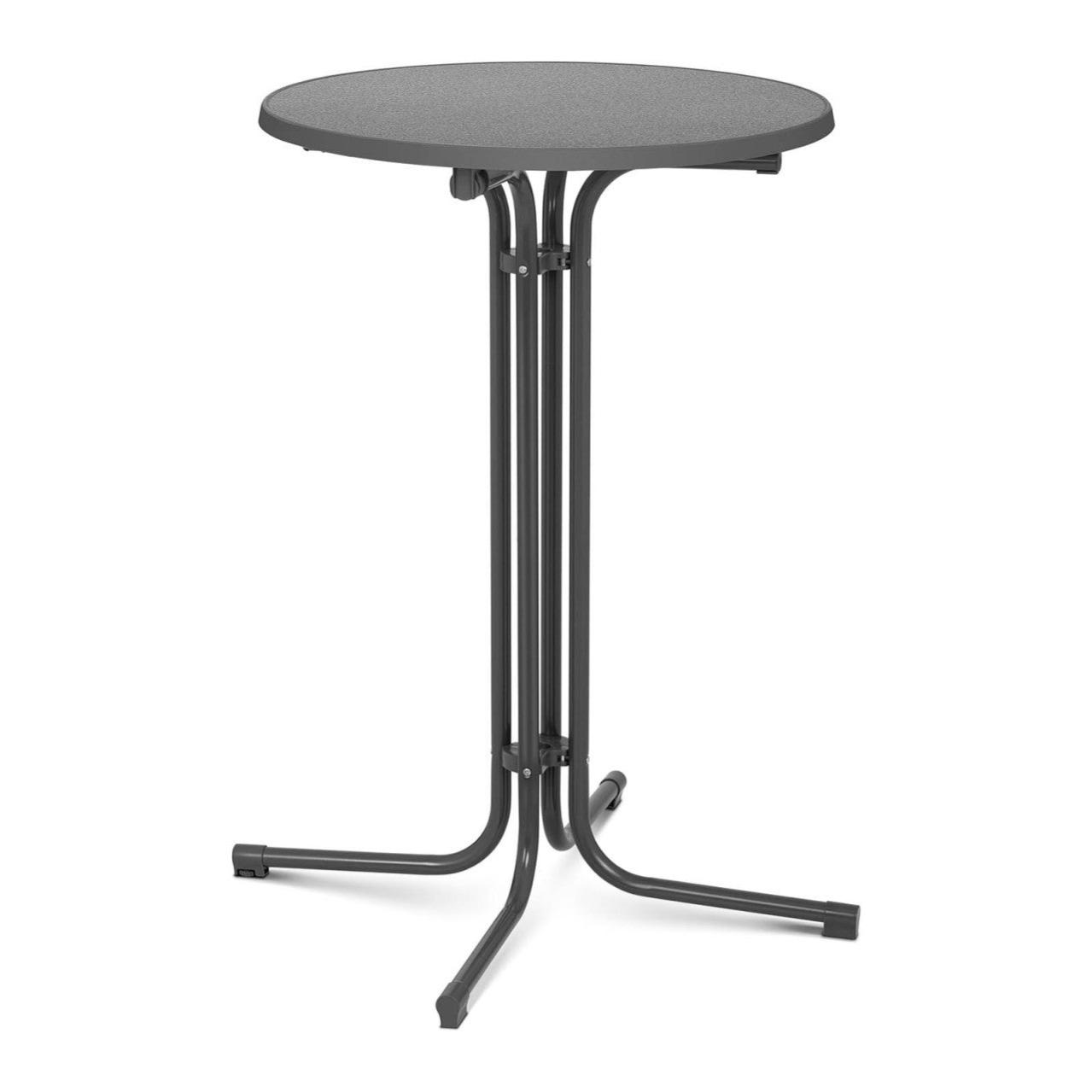 Mange debout table pliable pliant diamètre 70 cm gris 14_0002374 | Leroy Merlin