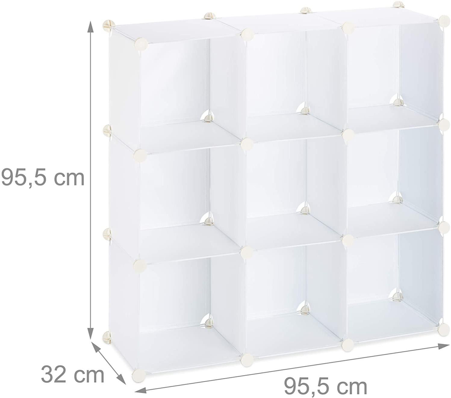 Étagère rangement 9 casiers modulable DIY assemblage plug in ...