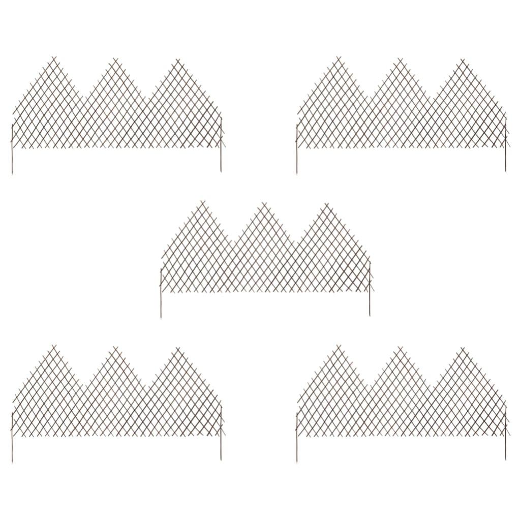 Clôtures en treillis de jardin 5 pcs 170x105 cm Saule | Leroy Merlin