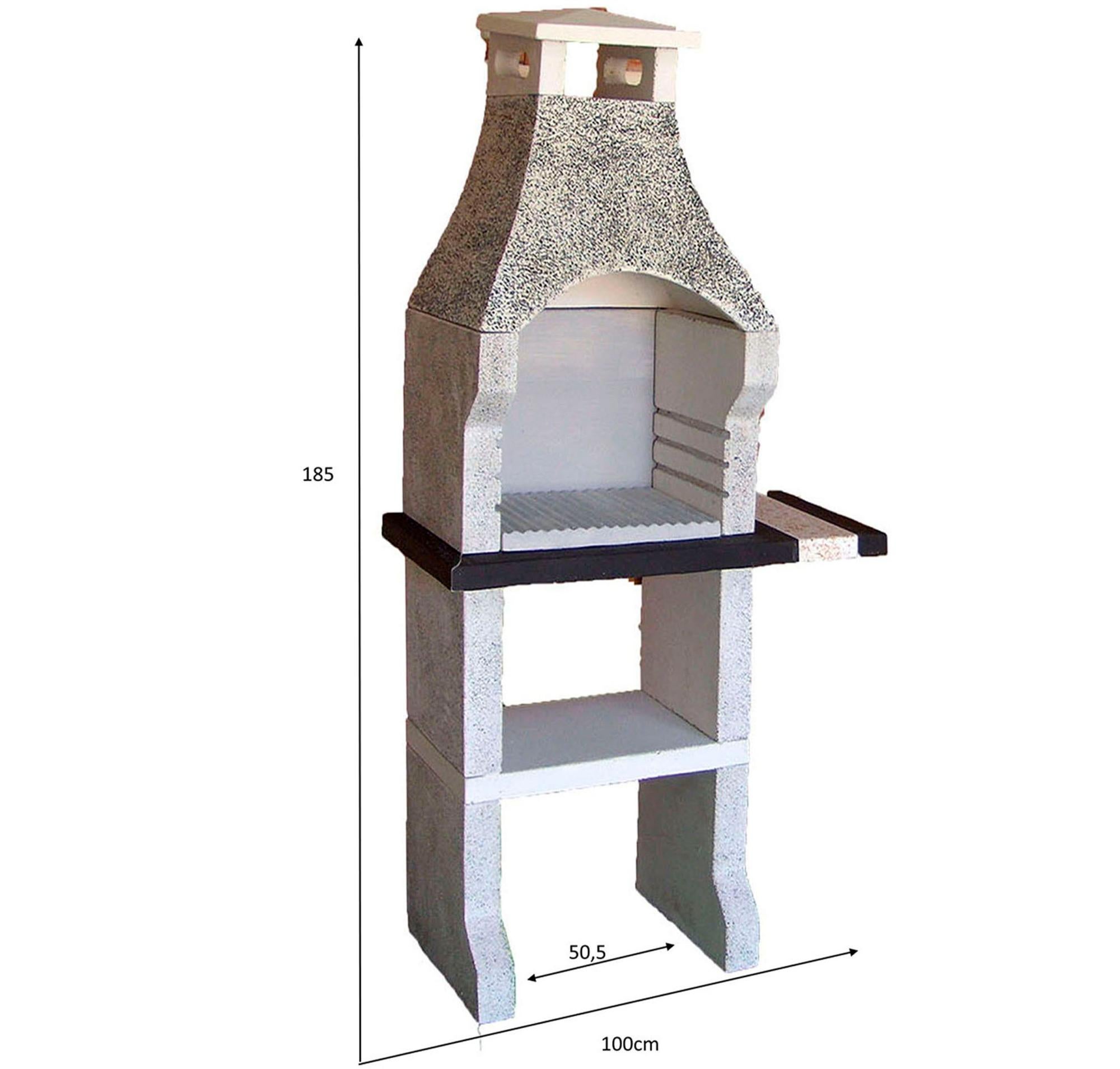 Barbacoa Nice RF277 Medidas 185x100x47cm Kg320 | Leroy Merlin