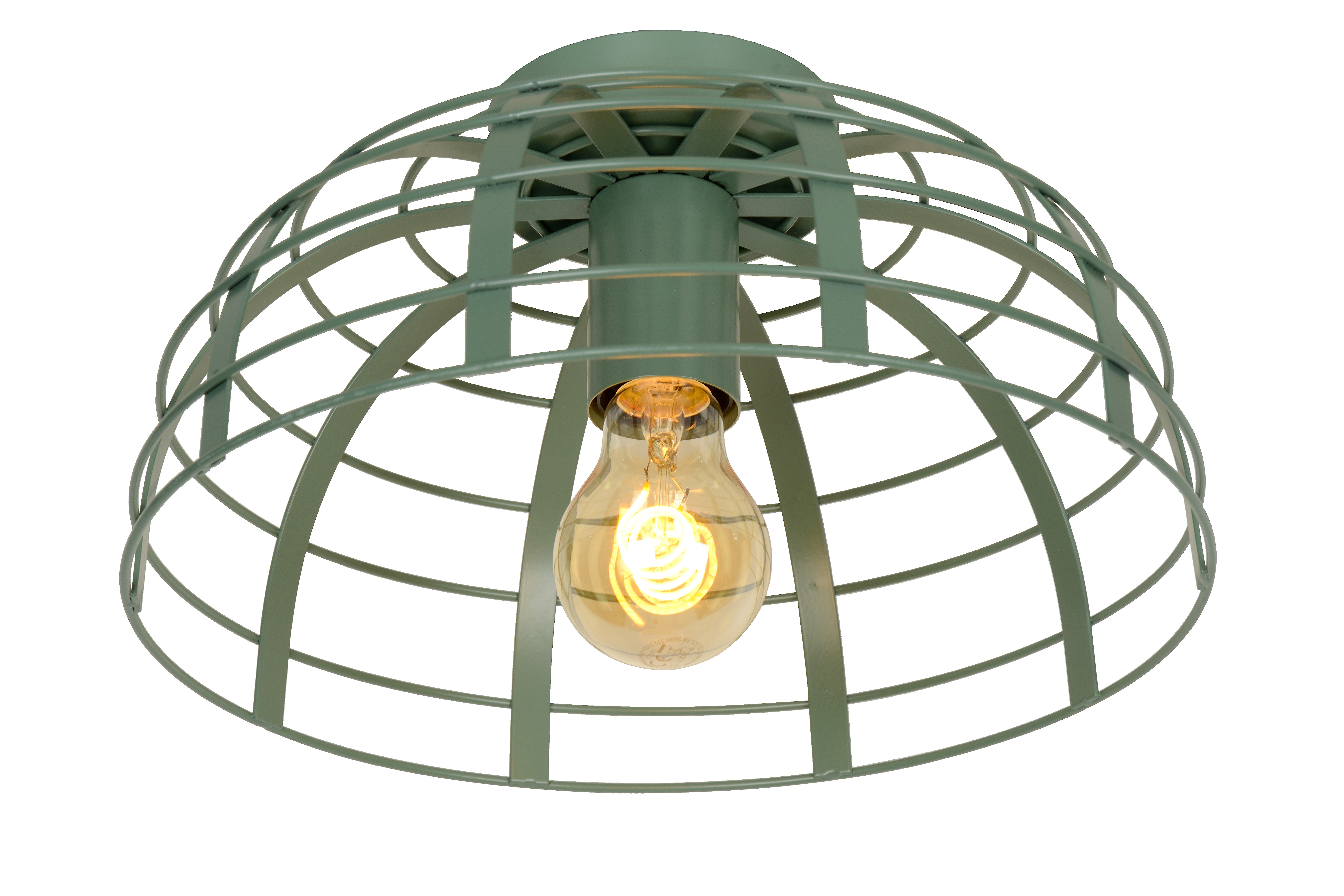 Lucide ELODIE - Plafonnier - Ø 30 cm - 1xE27 - Turquoise | Leroy Merlin