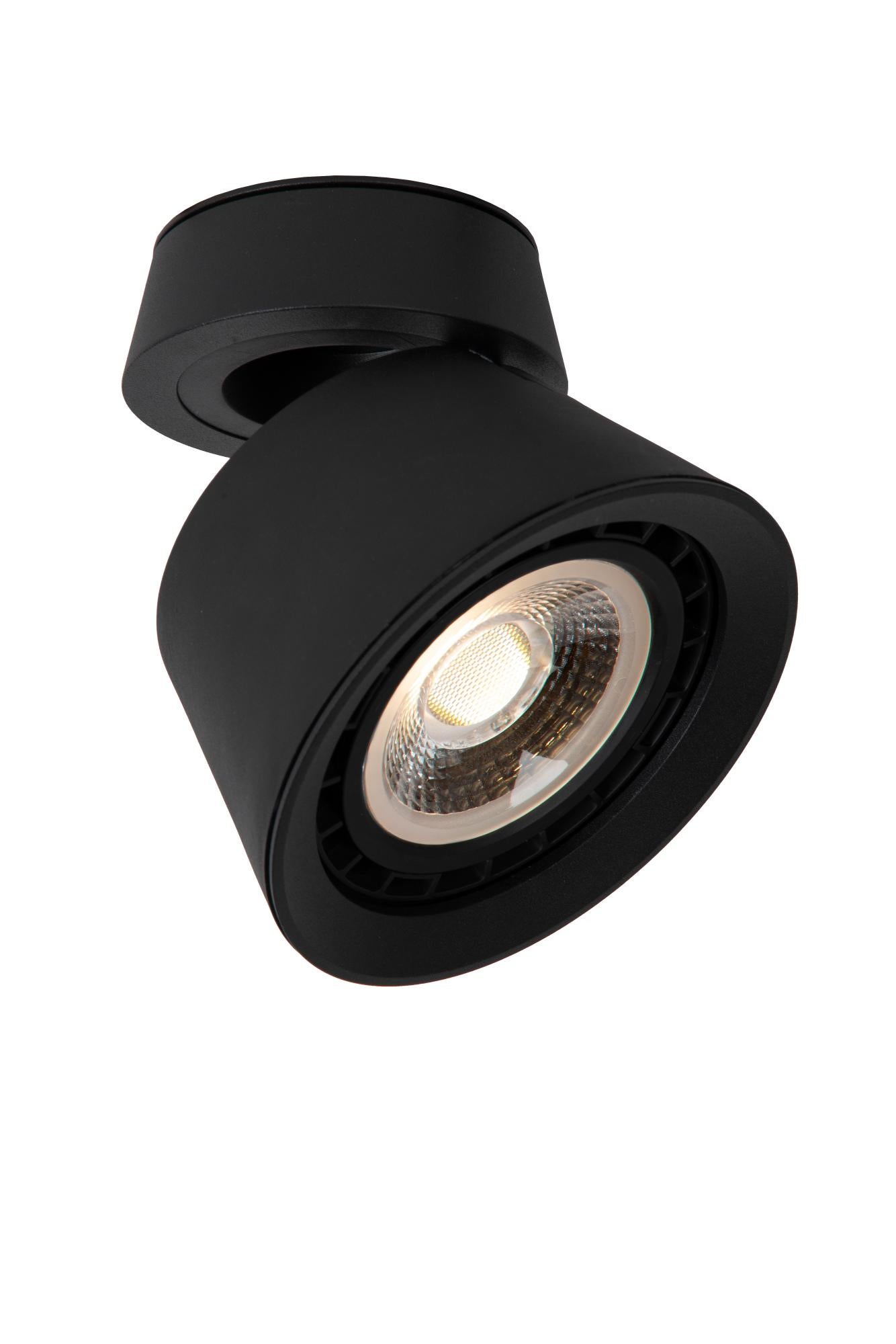 Lucide TRIGONO - Spot plafond - Ø 12,6 cm - 1xGU10 (ES111) - Noir ...
