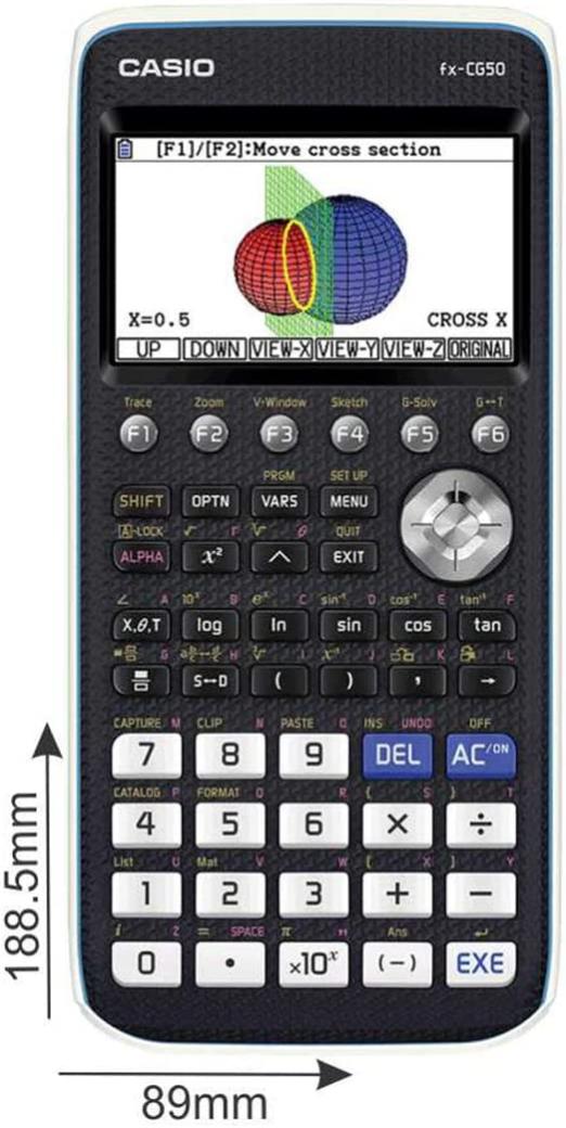 Casio FX-CG50 calculadora Bolsillo Calculadora gráfica Negro | Leroy Merlin