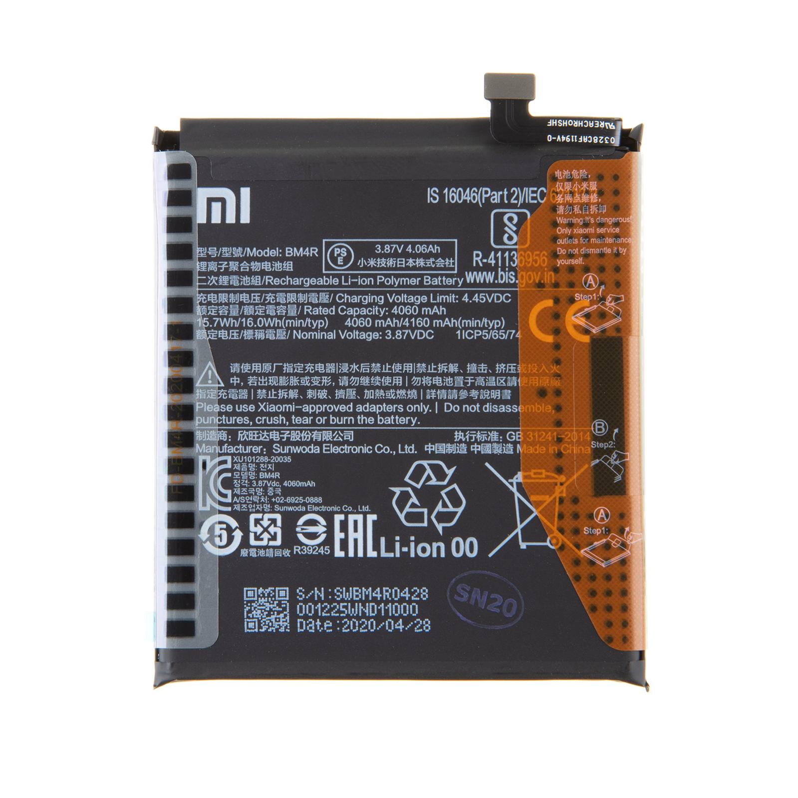 Batteria Originale Pila di Ricambio Xiaomi BM4R per Mi 10 Lite 5G ...