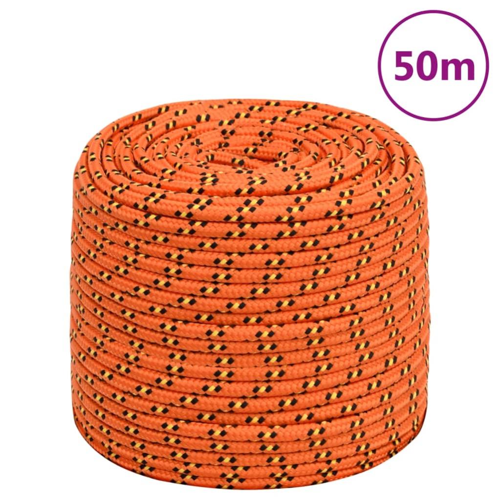VidaXL Cuerda de barco polipropileno naranja 10 mm 50 m | Leroy Merlin