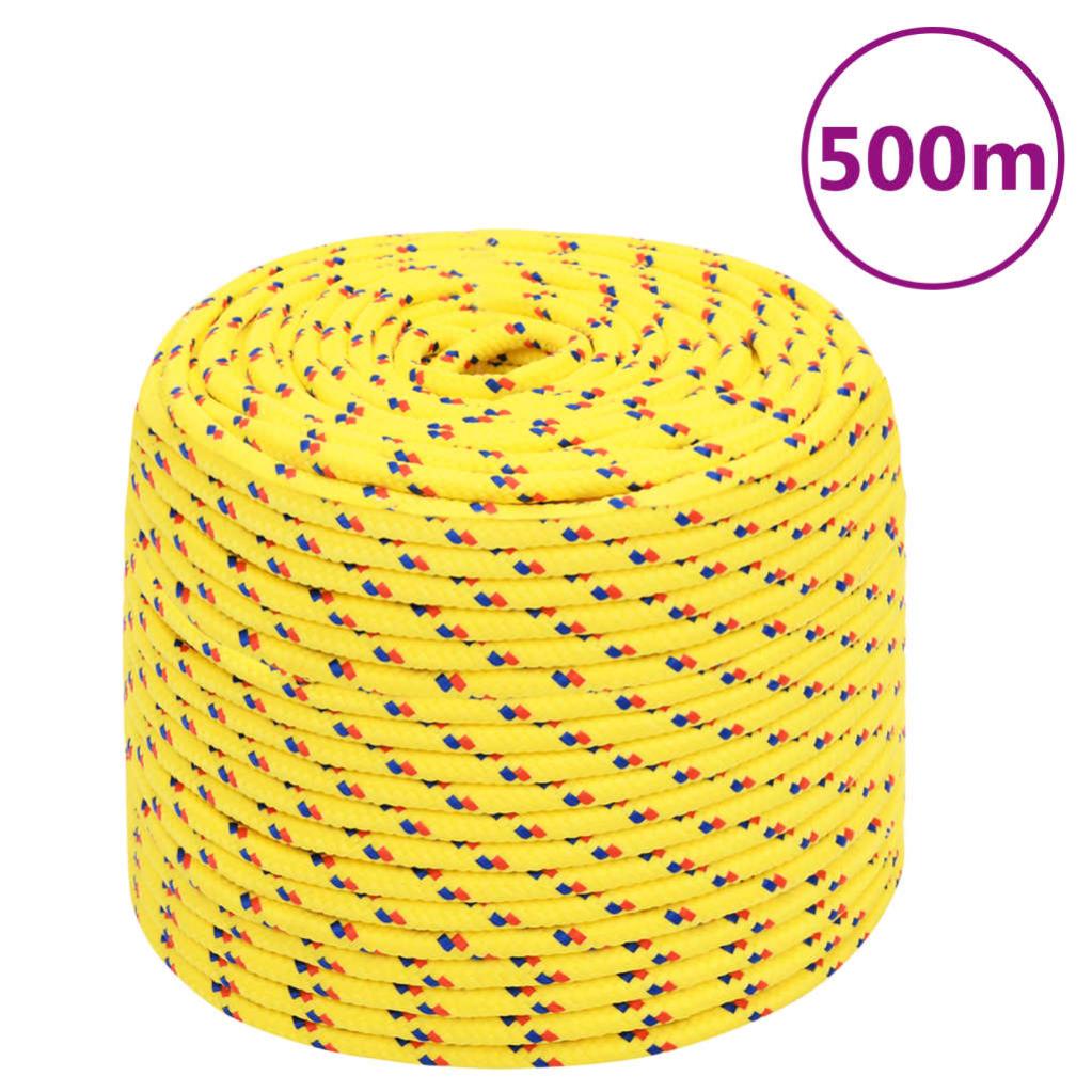 VidaXL Cuerda de barco polipropileno amarillo 10 mm 500 m | Leroy Merlin