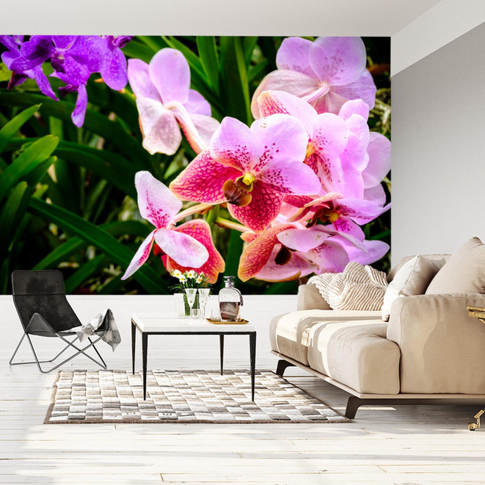 Carta Da Parati Orchidee Colorate 3D- Dimensione: 270x180 cm | Leroy Merlin