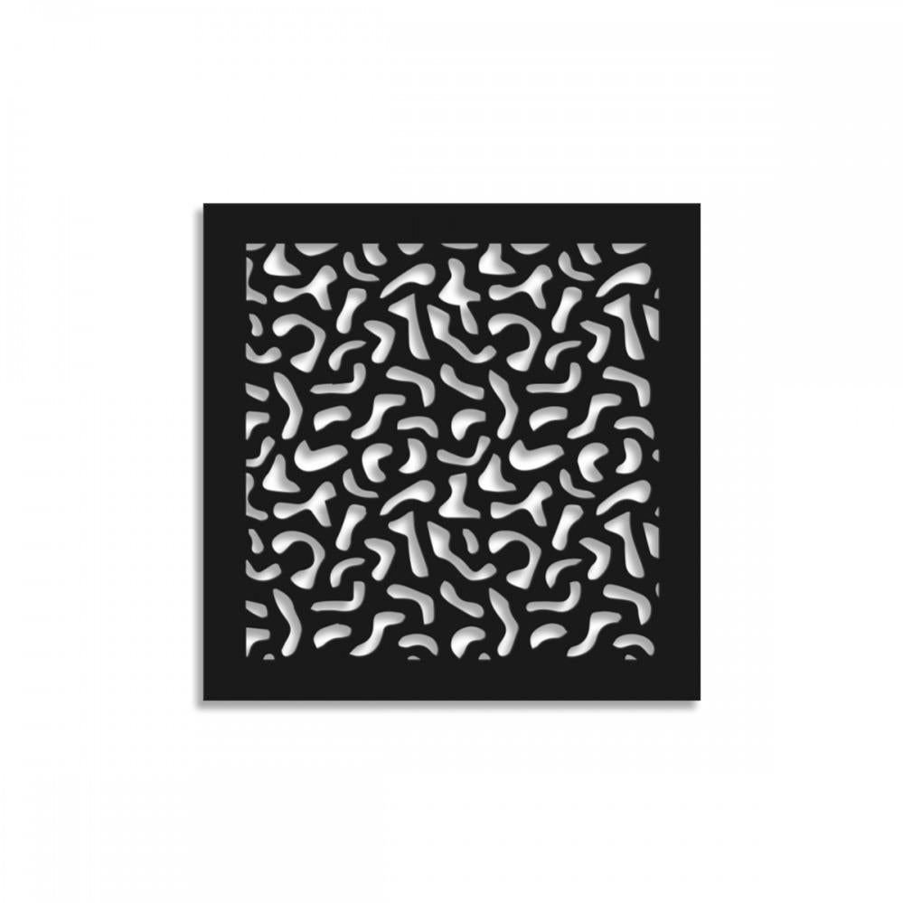 MACCHIE - Pannello In PVC Traforato - Parasole NERO 98x98 cm Spessore ...
