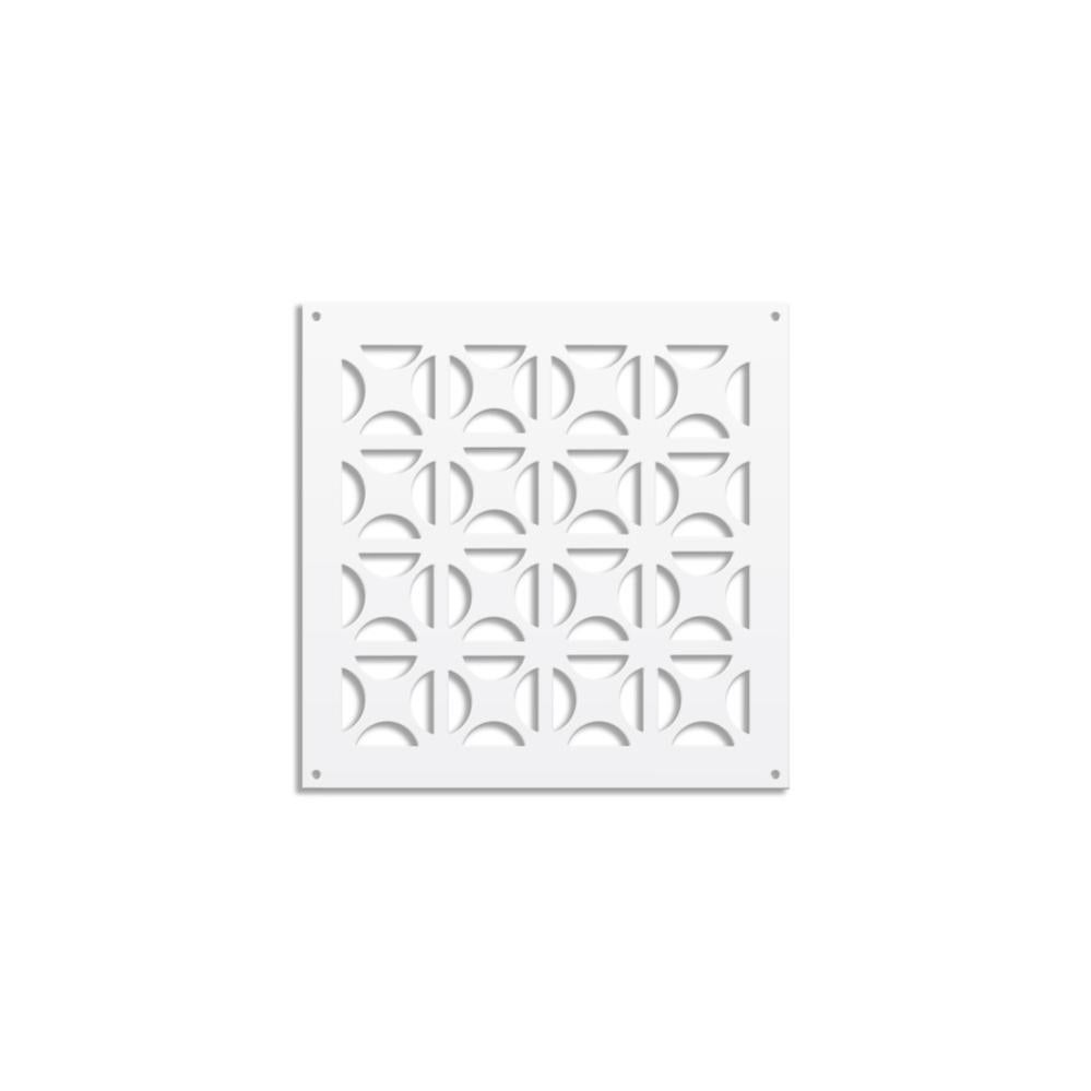ROUND CROSS- Pannello In PVC Traforato - Parasole bianco 98x98 cm ...