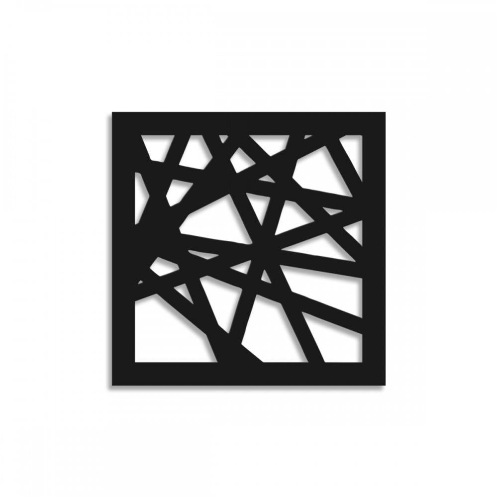DIAGONAL MEDIUM - Pannello Traforato In PVC - Parasole NERO 98x98 cm ...
