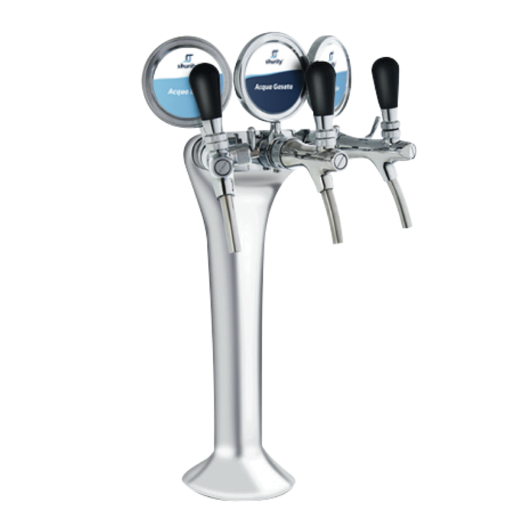 Colonnina meccanica Shurity® Ice 3 vie con medaglioni cromata | Leroy ...