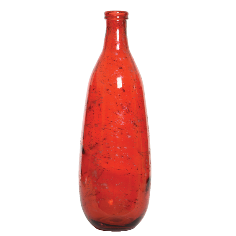 Florero antiguo de cristal rojo Alt. 75 cm | Leroy Merlin