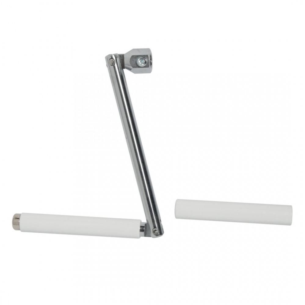 Manivelle acier sans tige hexagonale Ø 10mm pour volet roulant - Chromé ...