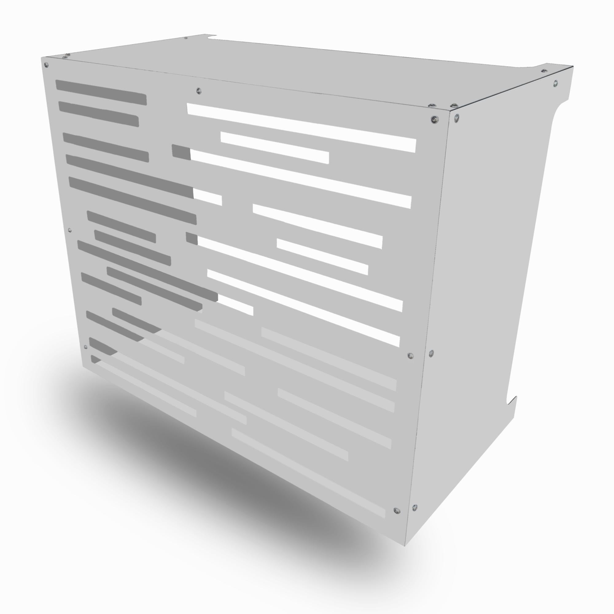 Cache Climatiseur, Coffre Climatisation Mural Aluminium Composite L 93 ...