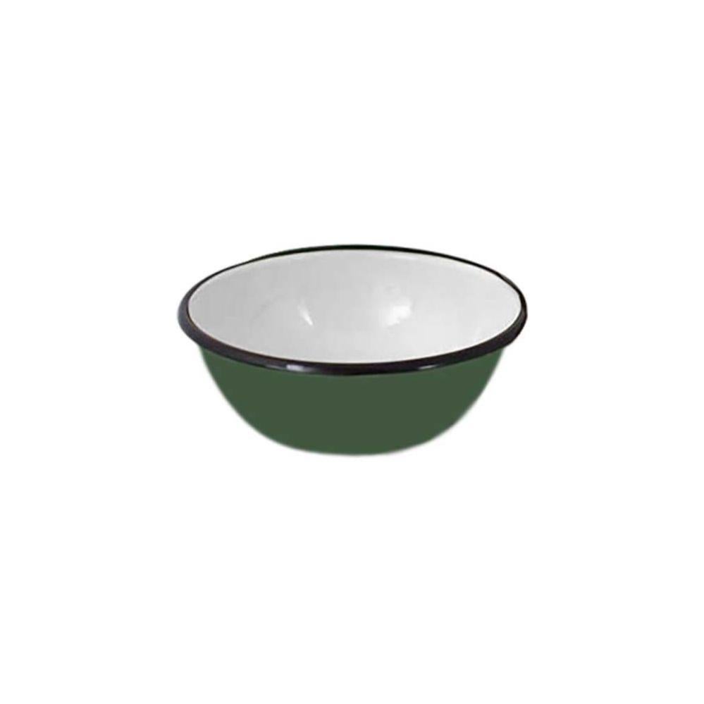 Saladier en émail coloré Classic 28 cm vert foncé O.k. International ...