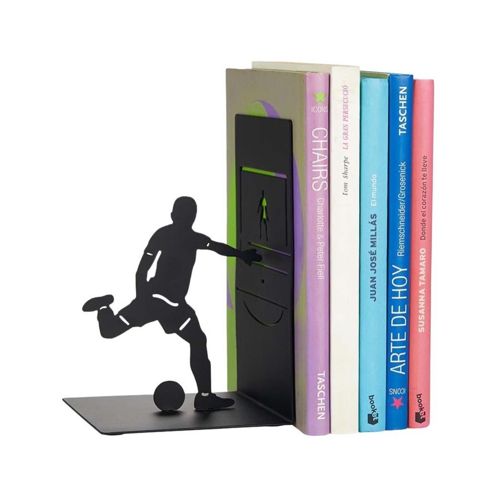 Serre-livres en métal noir Sport Footballer Balvi | Leroy Merlin