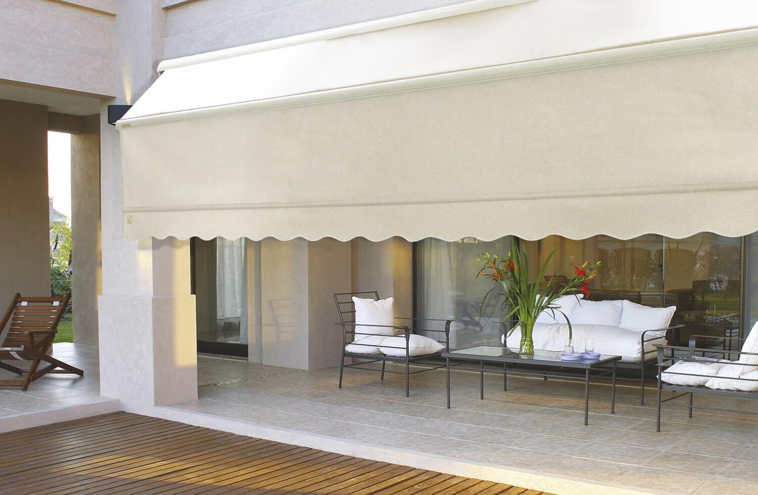 Tenda da Sole Motorizzata 3x2,5m Tessuto Acrilico Kraus Orchidea Ecrù ...