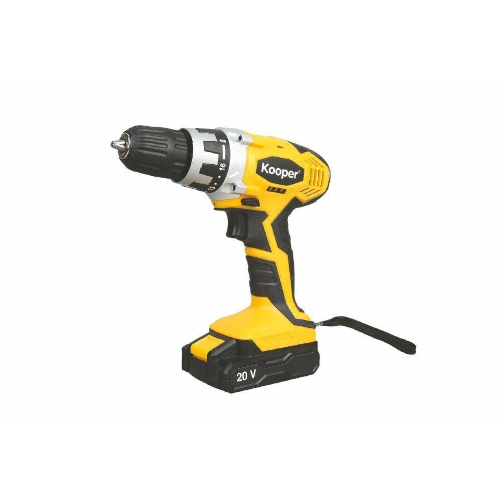Trapano Avvitatore a Batteria 20V Kooper Faidatè Giallo | Leroy Merlin