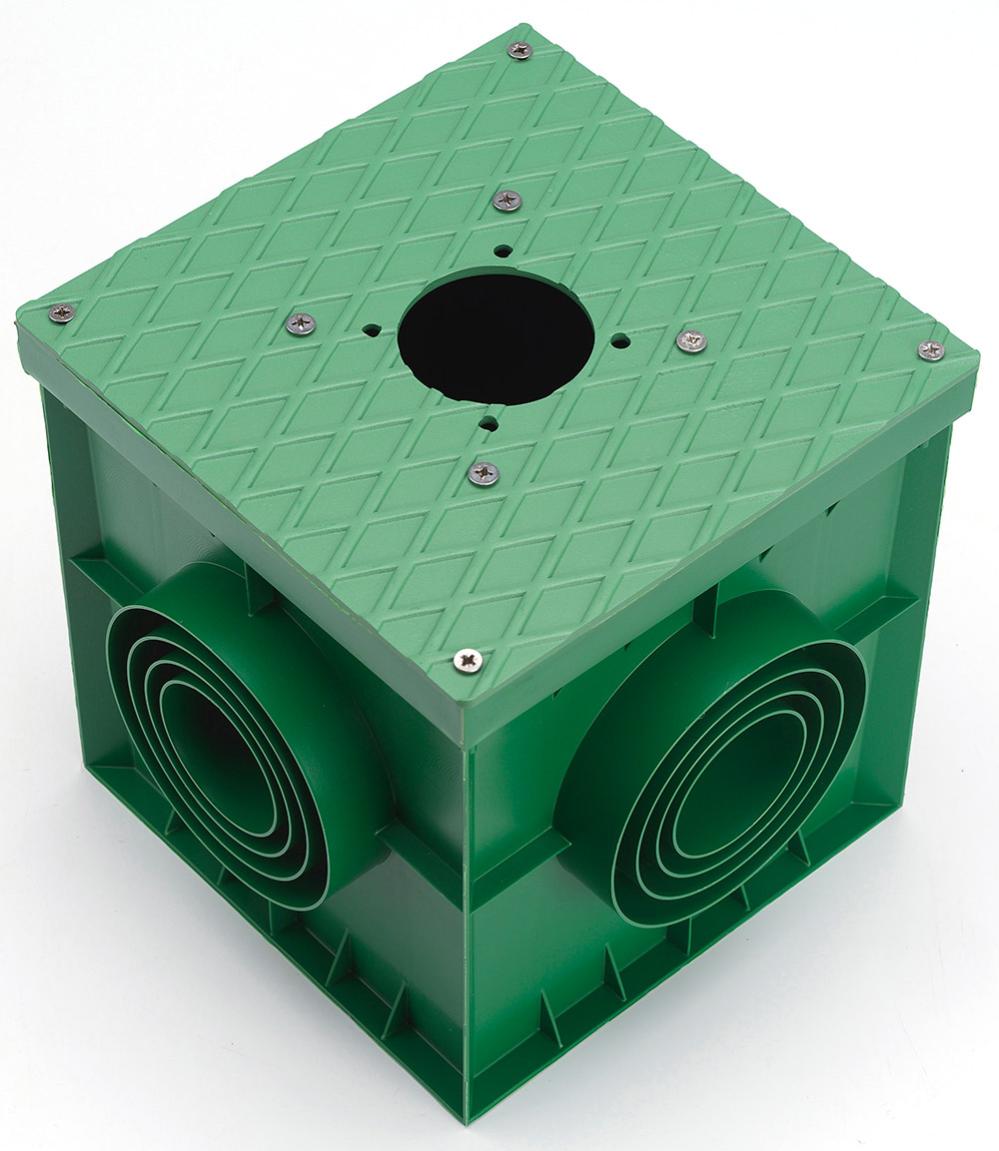 Pozzetto per Fontana da Giardino 25x25x25 cm in PVC Belfer 42/POZ Verde ...