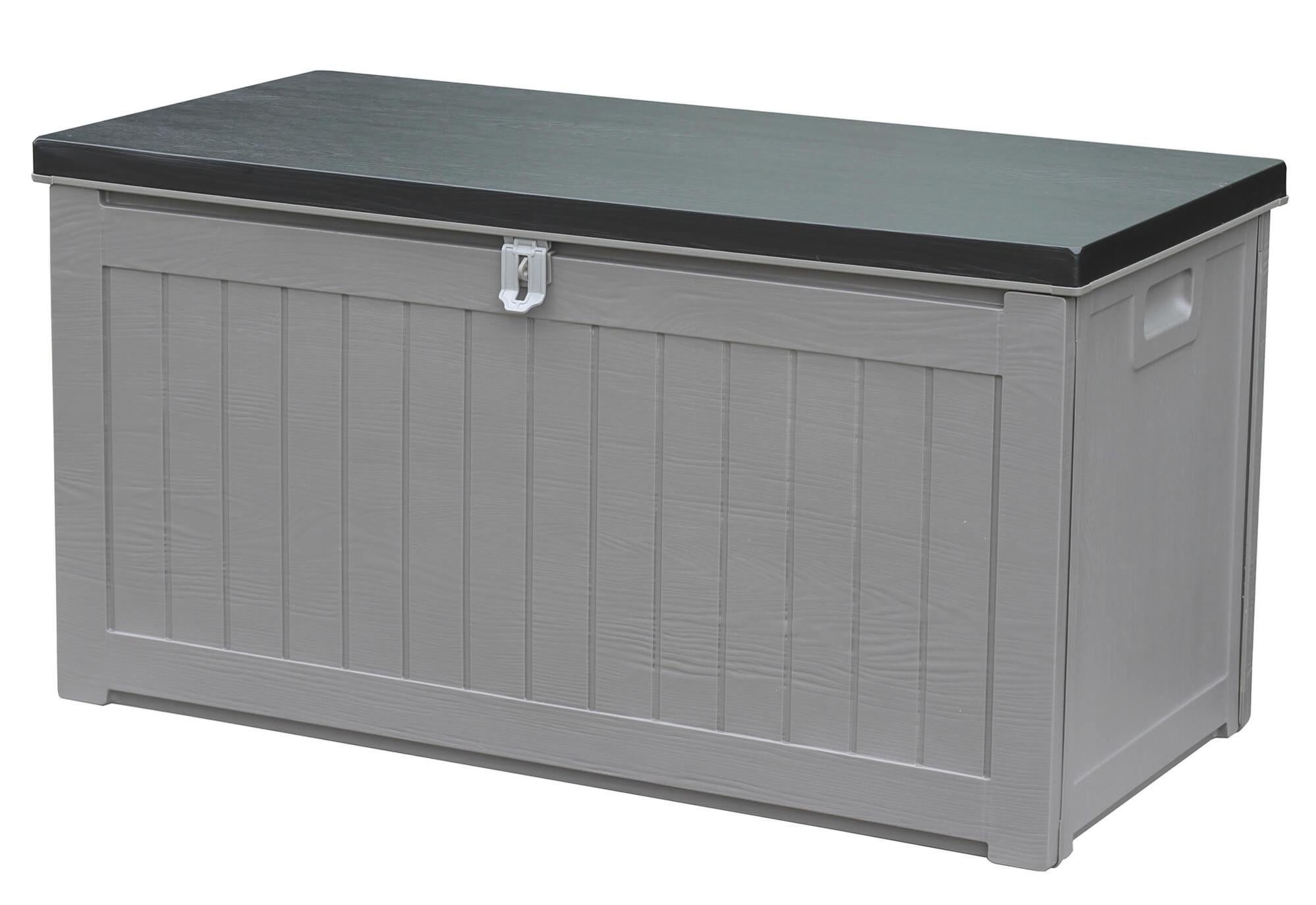 Baule da Esterno 109x52x55 cm in Polipropilene Grigio | Leroy Merlin