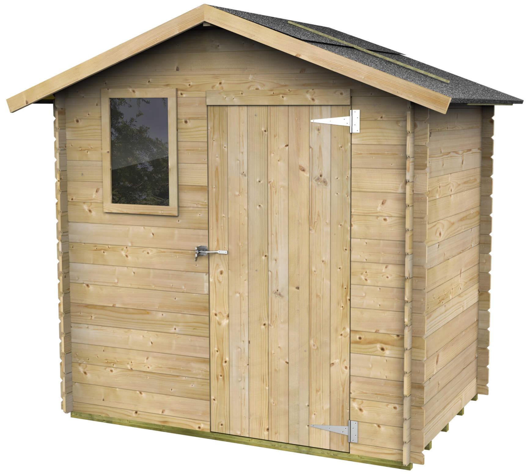 Casetta Box da Giardino per Attrezzi 198x130 cm con Porta Singola Cieca ...