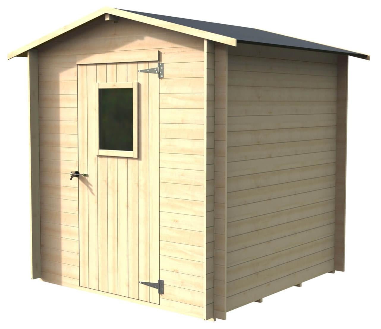 Casetta Box da Giardino per Attrezzi 198x198 cm con Porta Finestrata in ...