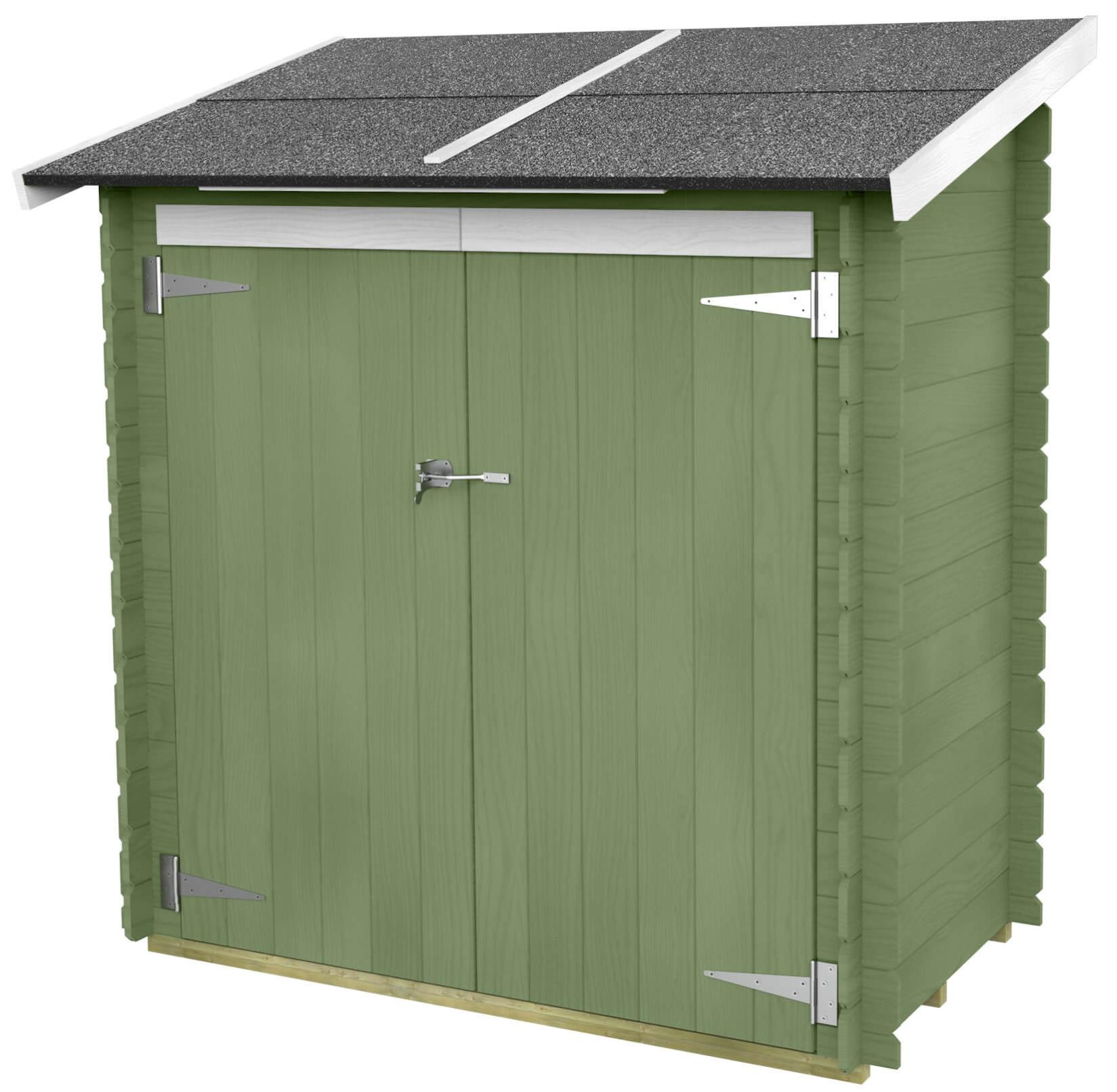 Casetta Box da Giardino per Attrezzi 155x85 cm con Porta Doppia Cieca ...