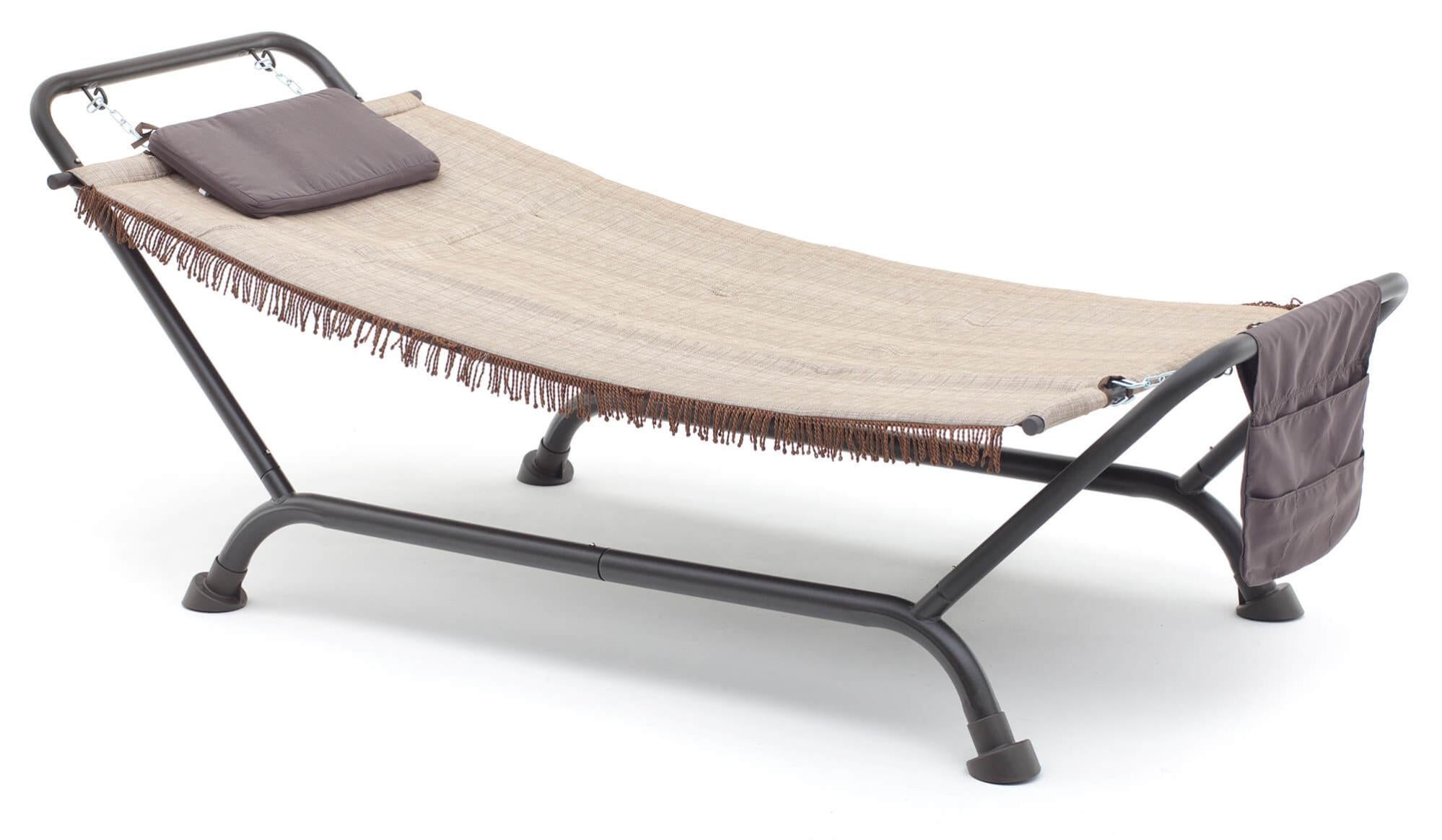 Amaca da Giardino 230x98x82 cm Struttura in Ferro e Telo in Poliestere ...