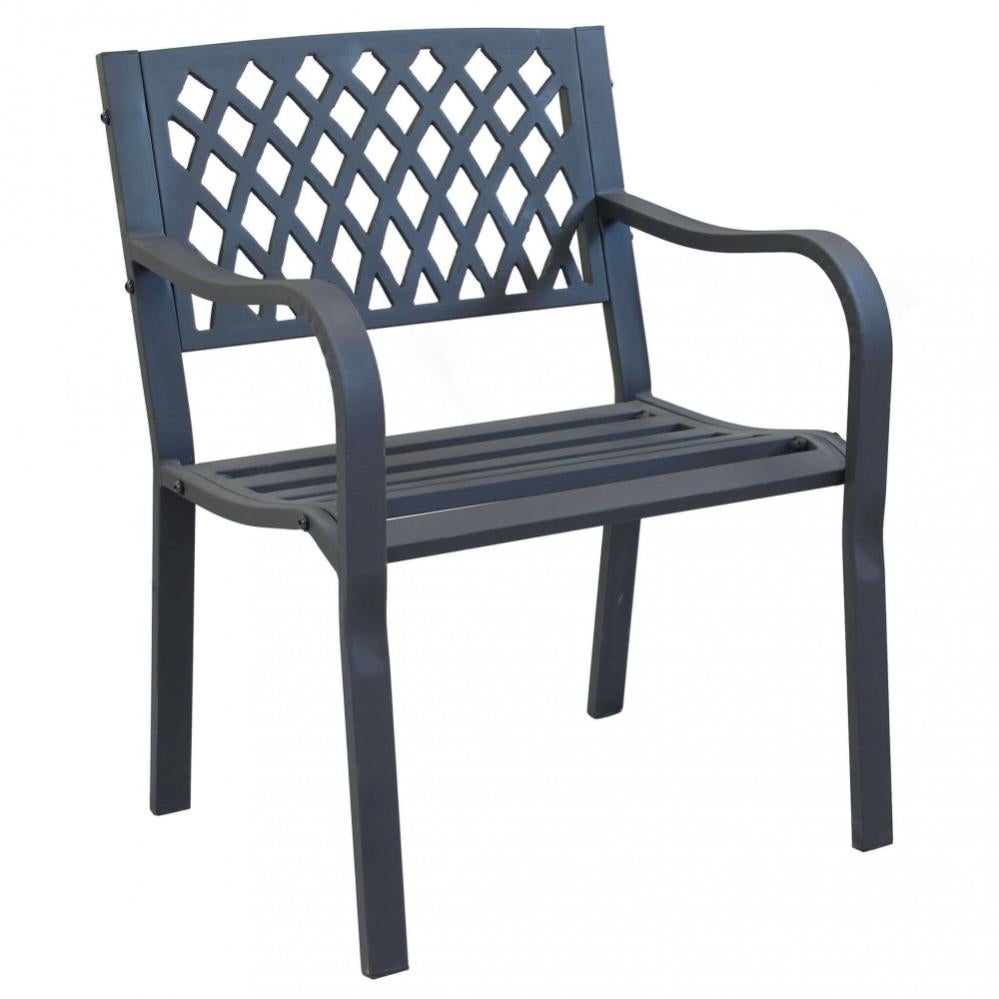 Poltrona Montreal 60x56x85 h cm in Acciaio Antracite | Leroy Merlin