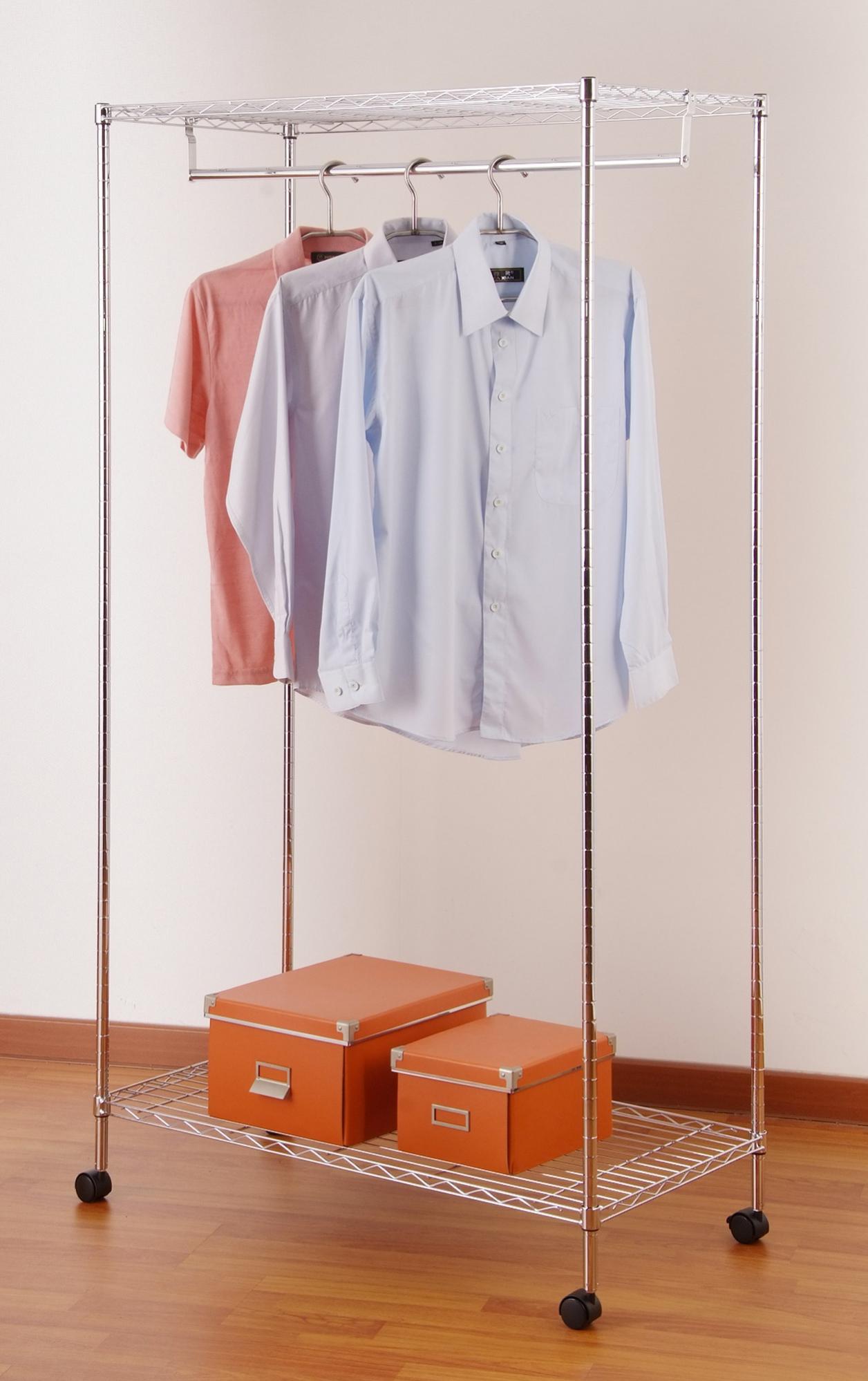 Stender Appendiabiti 91x46x165 cm in Acciaio Cromato | Leroy Merlin