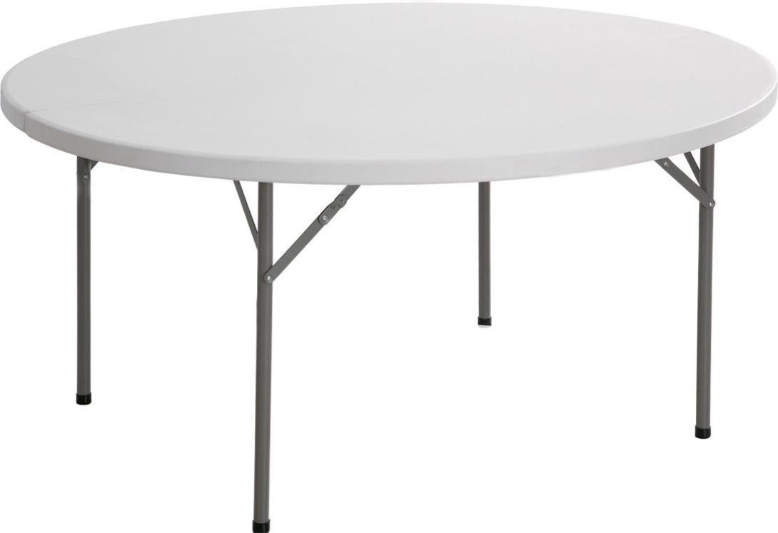 Tavolo Catering Rotondo Pieghevole Ø154 cm Giordanoshop Bianco CZ154 ...