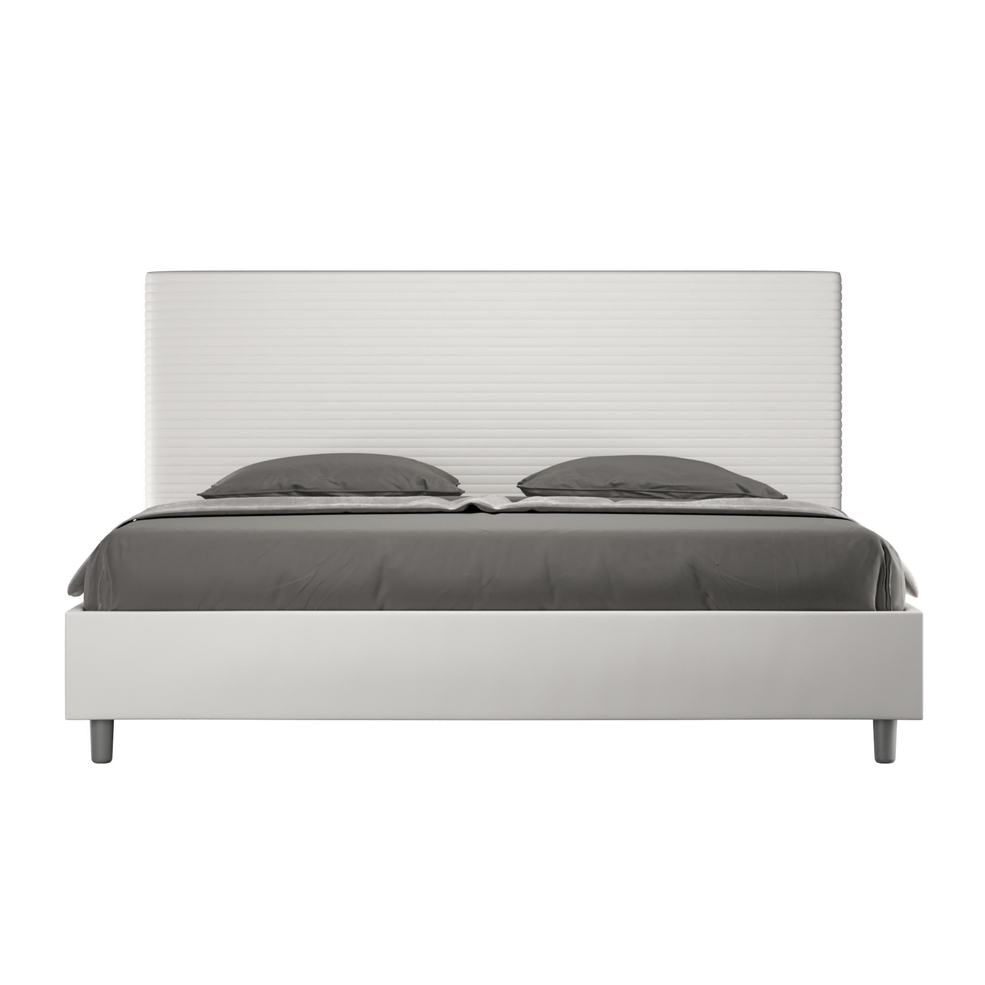 Letto Matrimoniale Extra Large 200x200 cm con Rete e Contenitore Focus ...