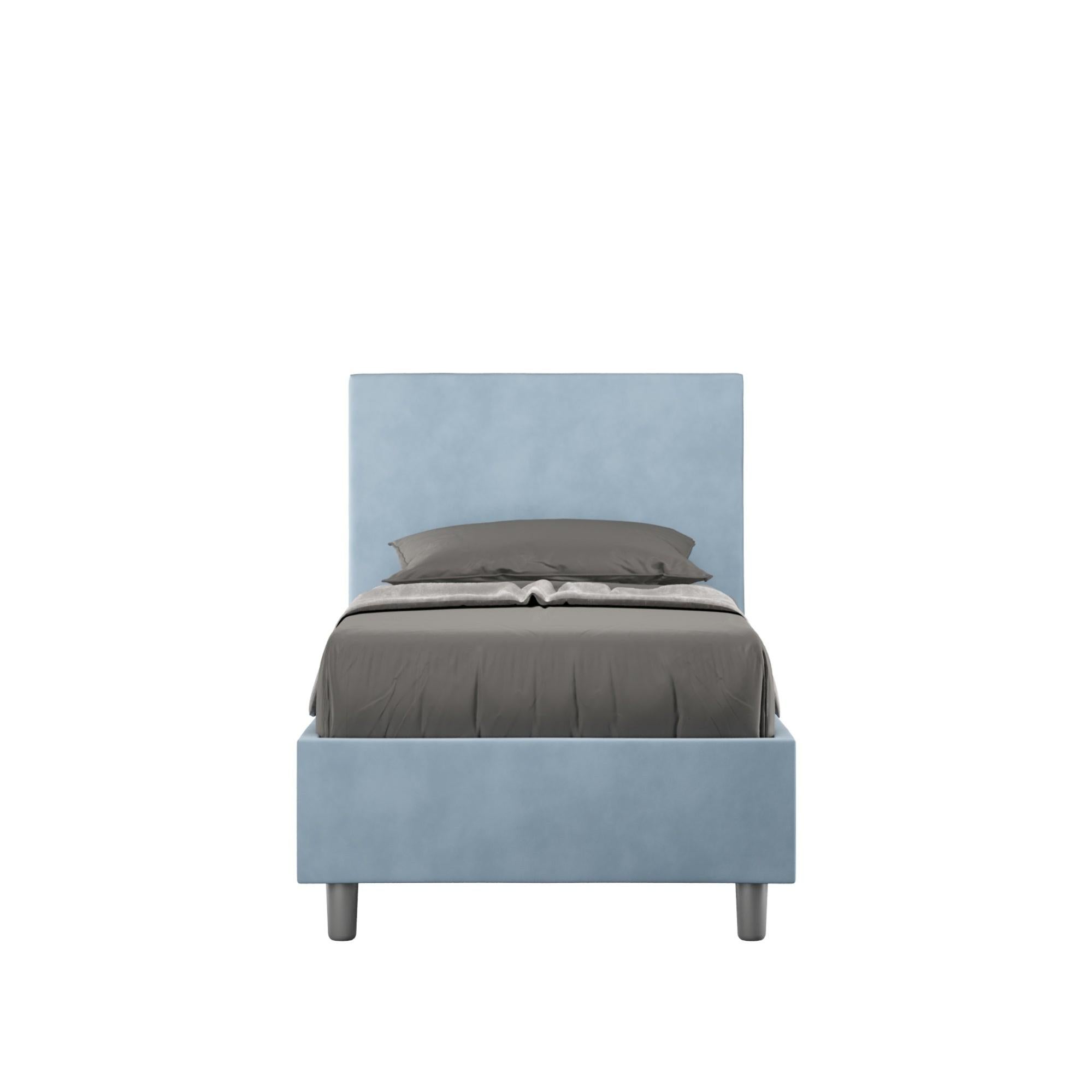 Letto Singolo 90x190 cm con Rete Adele Azzurro | Leroy Merlin