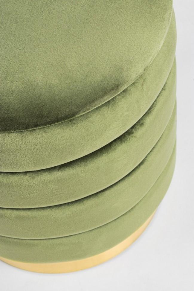 Set 2 Pouf Contenitore Darina Olive in Legno | Leroy Merlin