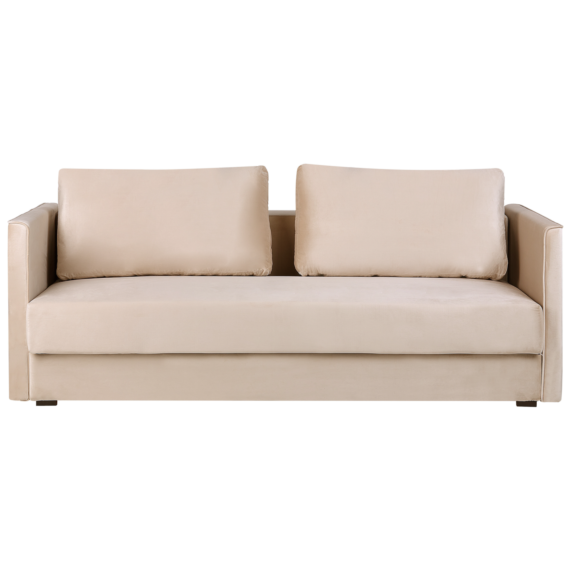 Divano letto velluto beige EKSJO | Leroy Merlin