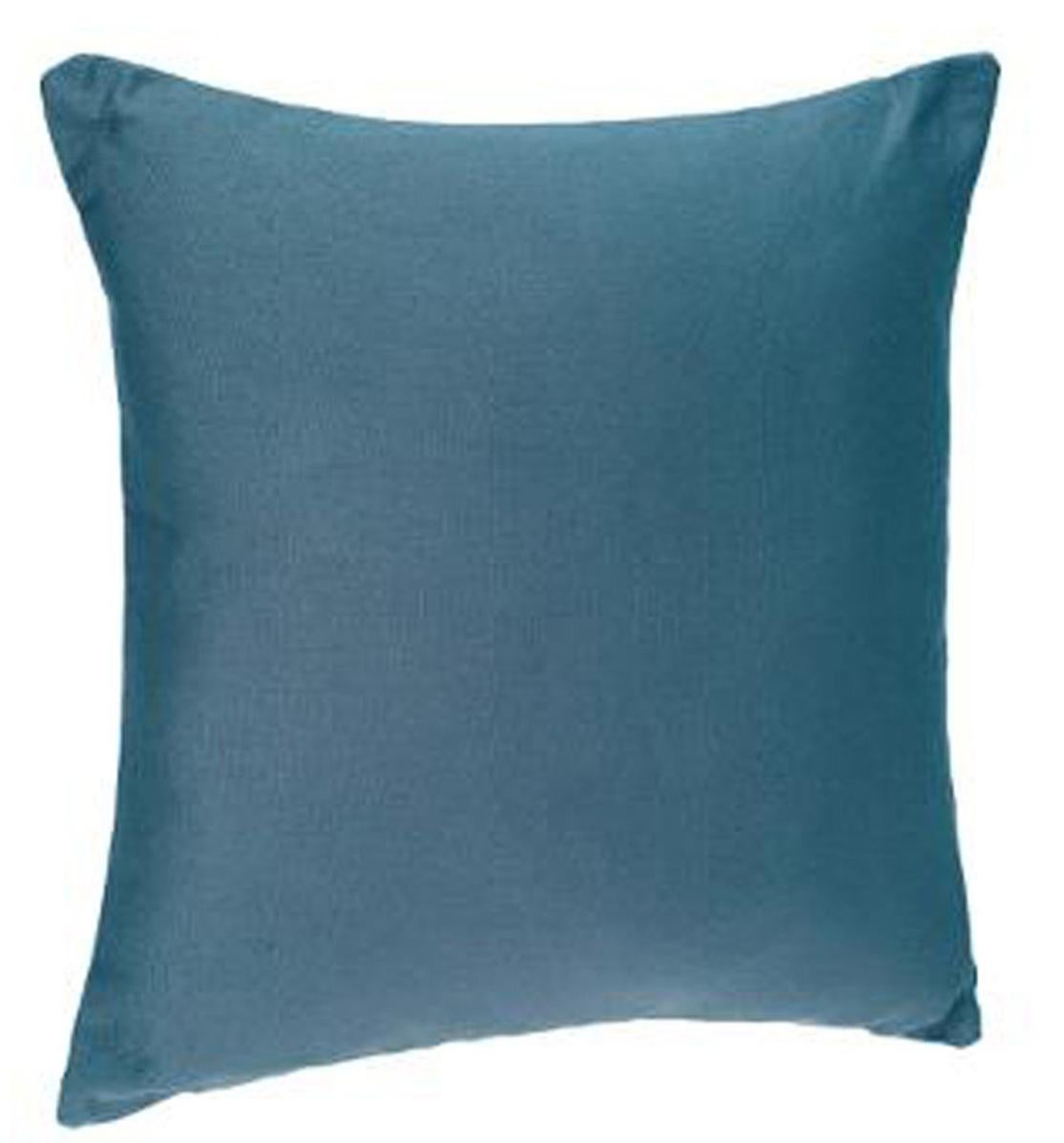 Lot De 6 Coussins Déhoussables Coloris Bleu Canard - Dim : 38 X 38 Cm ...