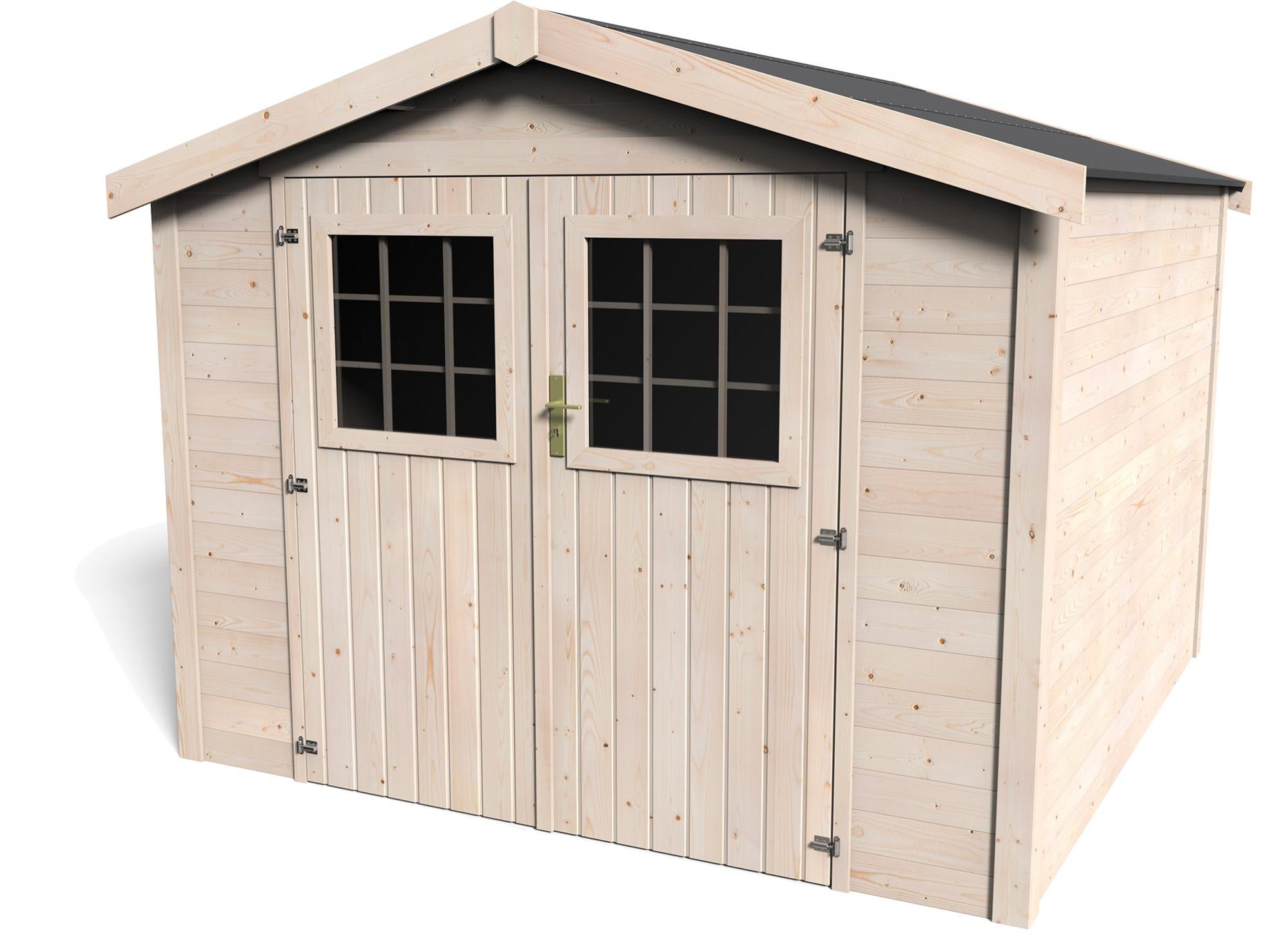 Casetta Box da Giardino per Attrezzi 2,84x2,97m Senza Pavimento in ...
