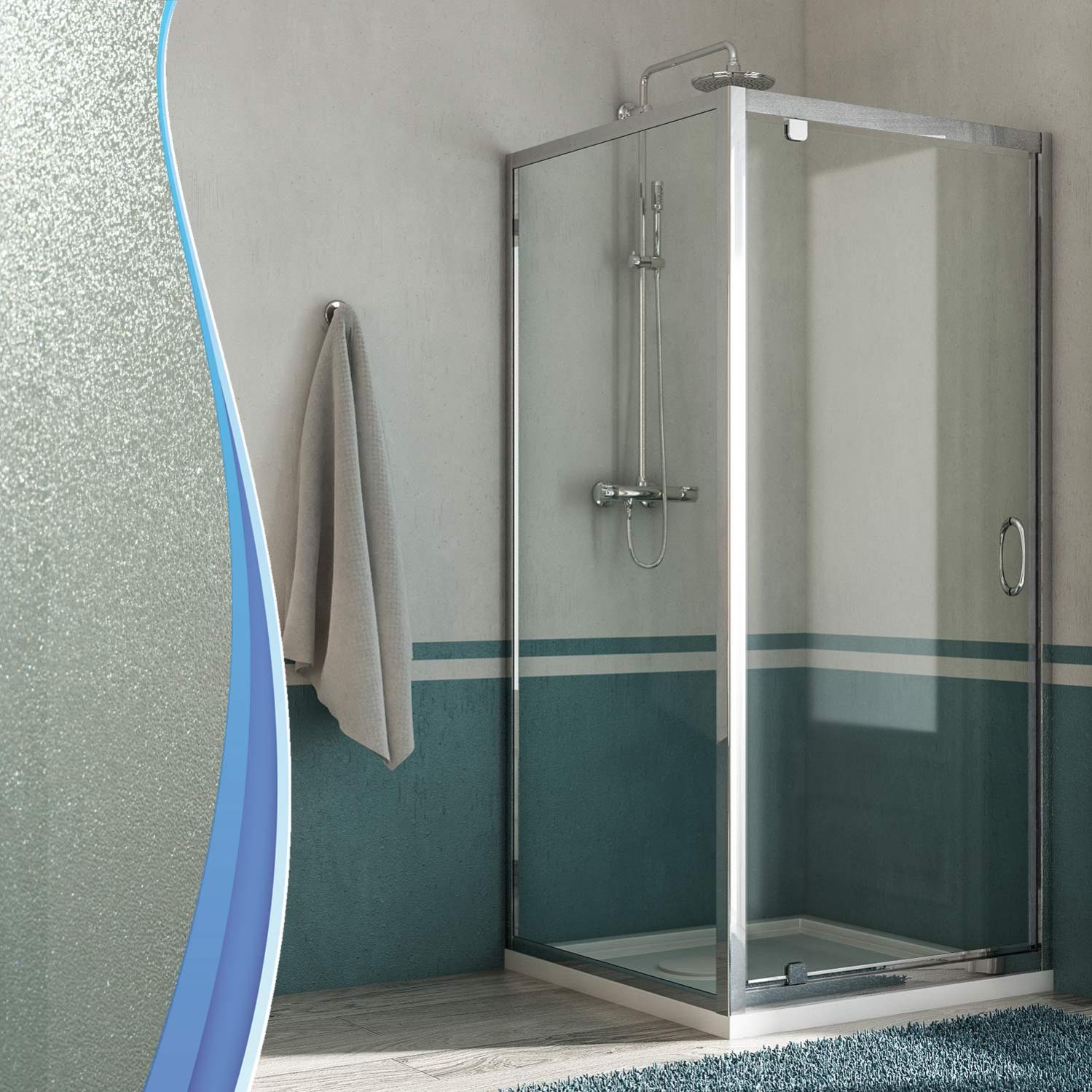 Box Doccia Rettangolare 1 Anta Battente In Cristallo H185 Giordanoshop ...