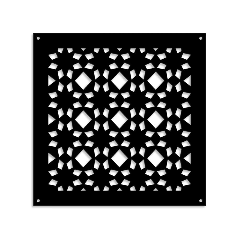PSYCHEDELIC- Pannello In PVC Traforato - Parasole 98X98 CM NERO ...