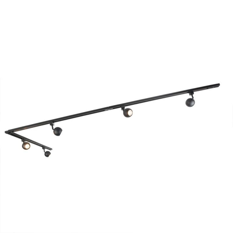 Système de rail luminaire plafond compatible pour led - moderne noir 5 ...