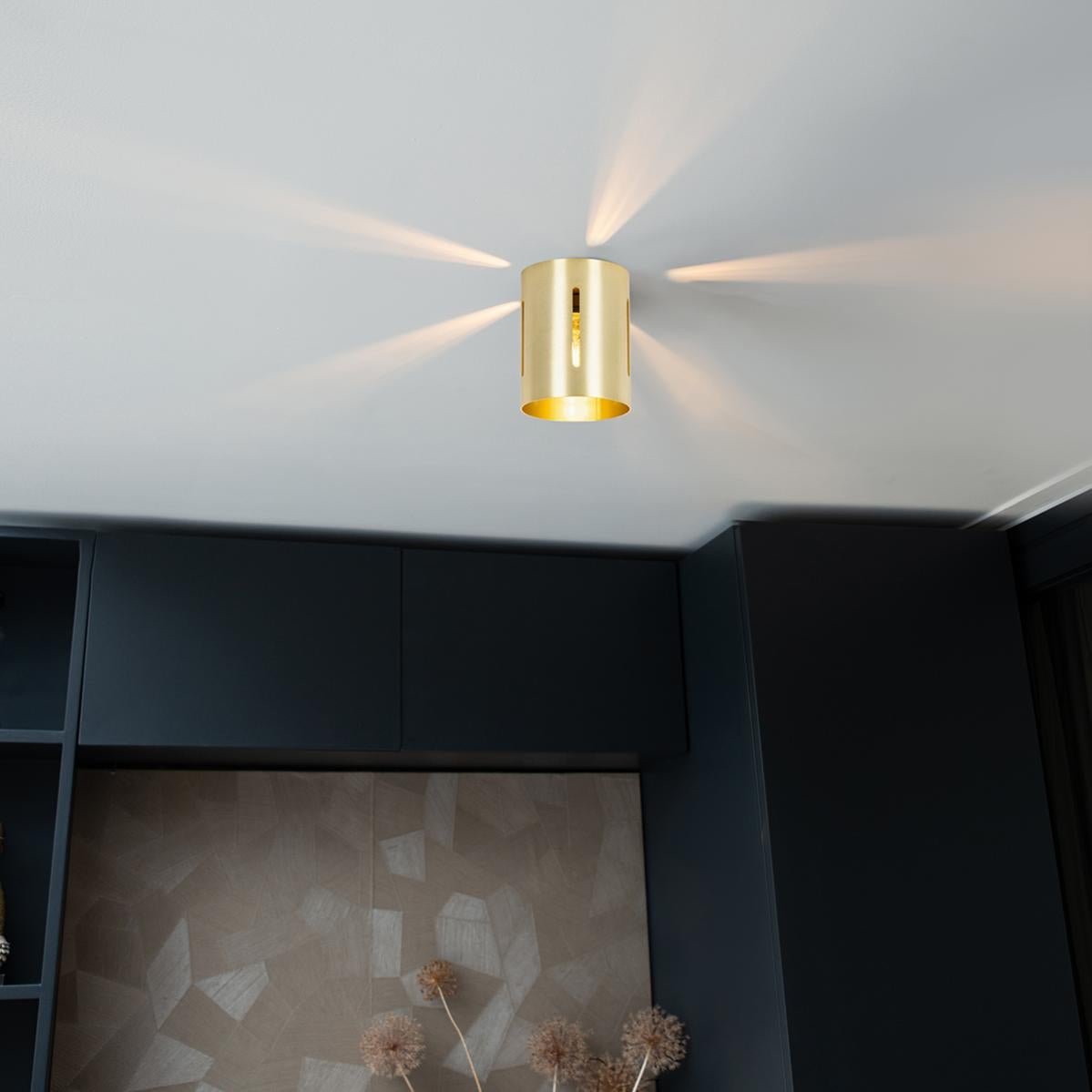 Plafoniera design oro - Yana | Leroy Merlin
