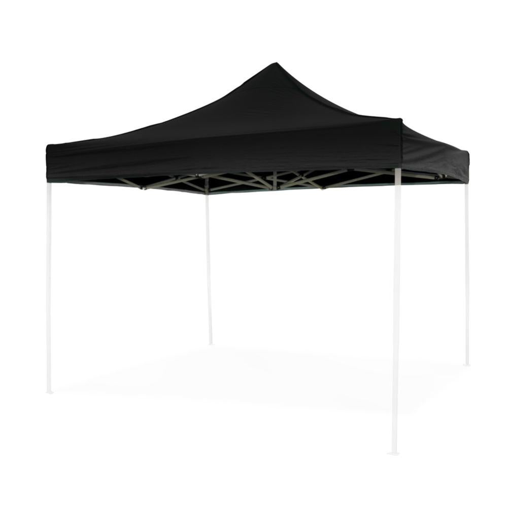 Telo laterale impermeabile nero con porta avvolgibile per gazebo ...