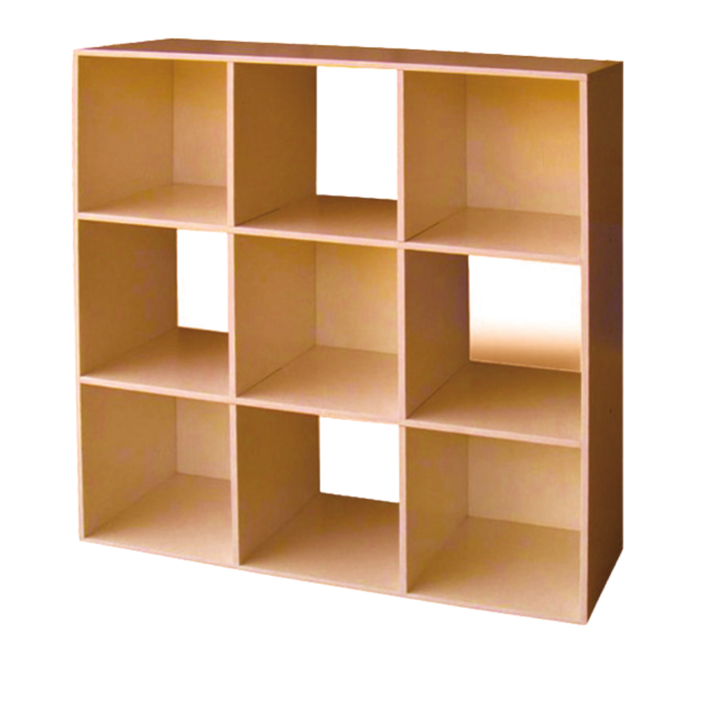 Libreria Scaffale Legno 9 Ripiani Cubi Design Relax cm 91x30x91 ...