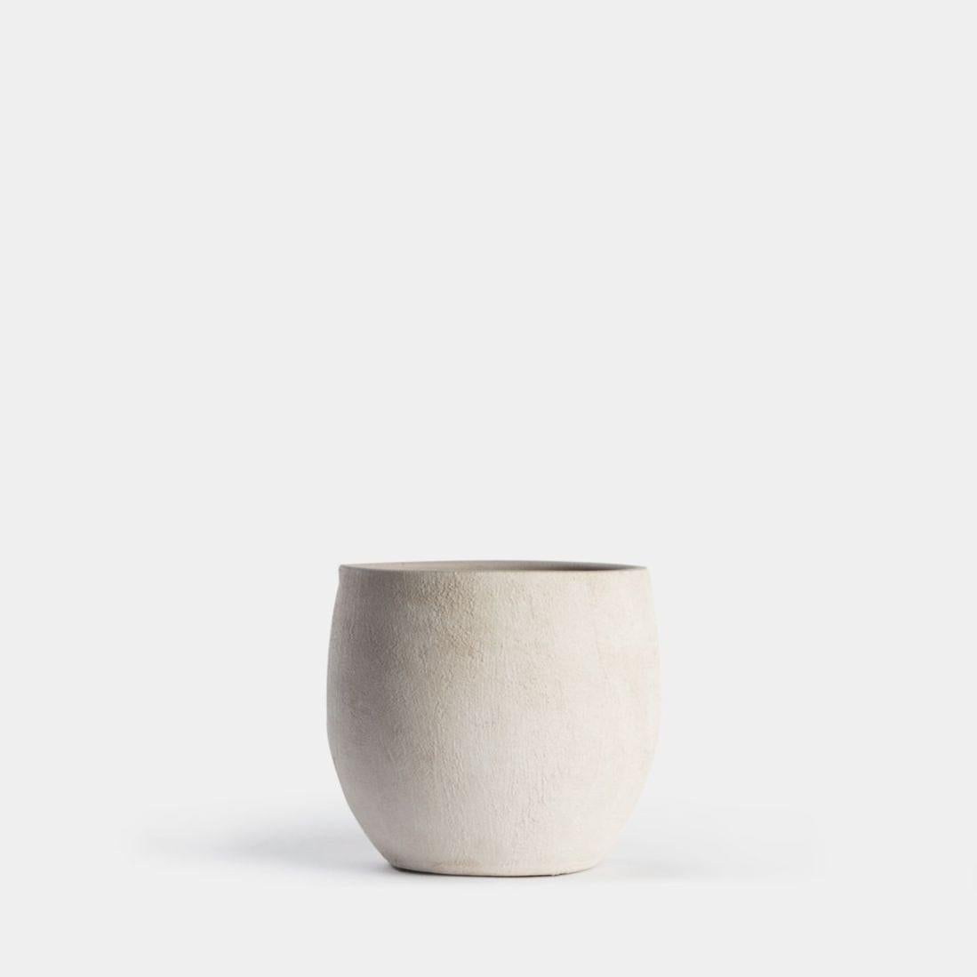 Cache-pot en céramique crème Toma | Leroy Merlin