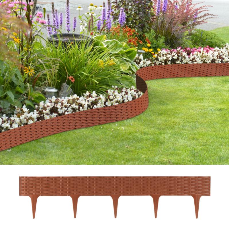 Bordure de jardin Rotin Aspect Bordure de pelouse Bordure de gazon ...