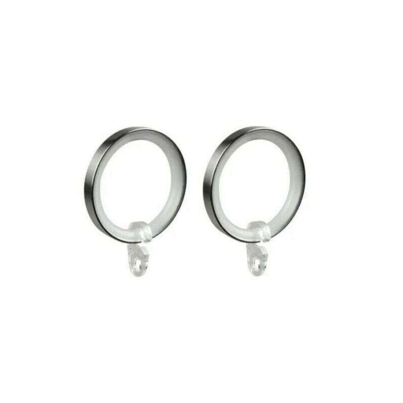 N°2 anelli per bastone diametro 20mm colore nikel satinato | Leroy Merlin